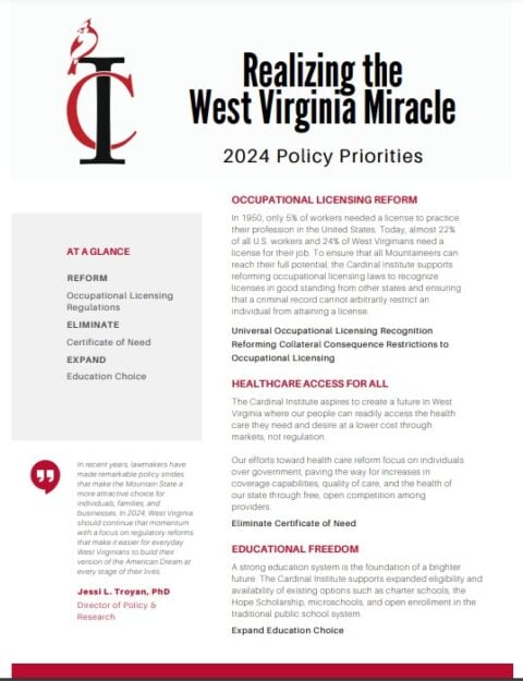 2024 Policy Priorities - Cardinal Institute